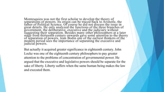 Separation of powers | PPTX