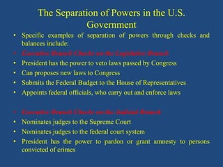 Separation Of Powers Examples