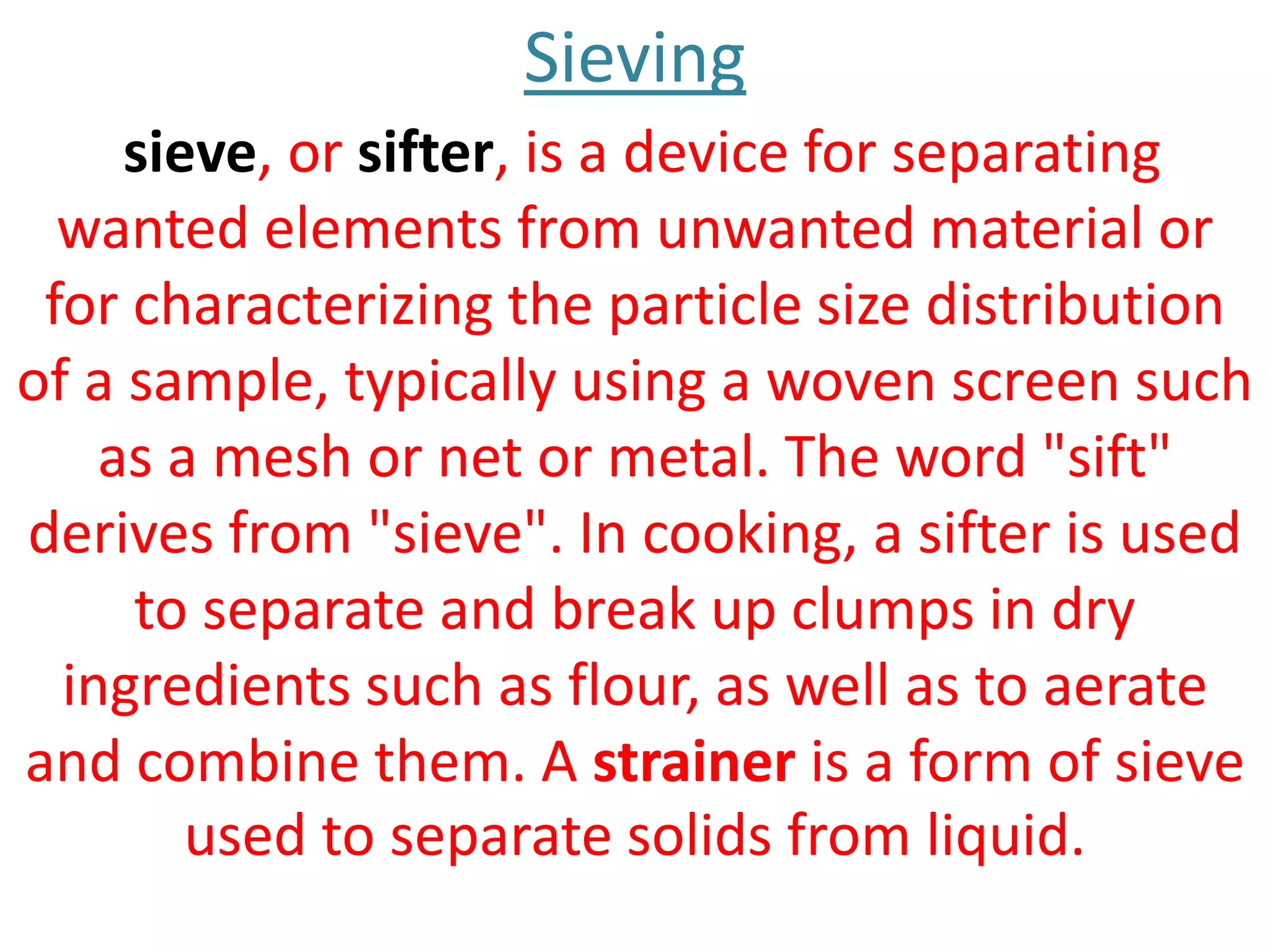 Separation of substances | PPTX