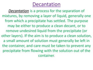 Separation of substances | PPTX