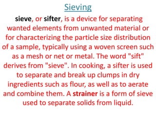 Separation of substances | PPTX