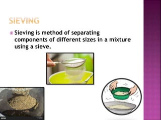 Separation of substances | PPTX