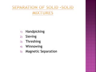 Separation of substances | PPTX