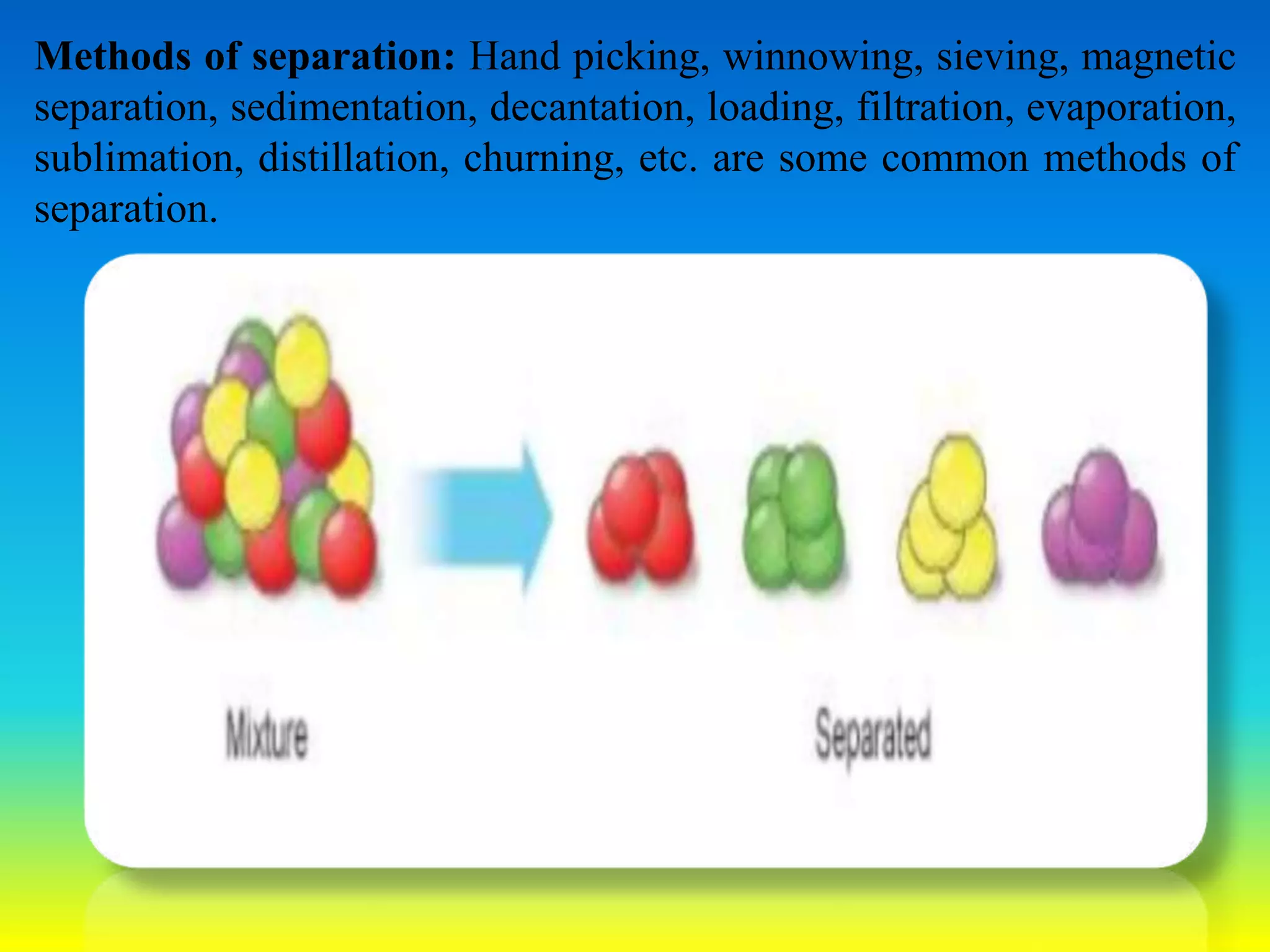 SEPARATION OF SUBSTANCE -SCIENCE (NCERT) CLASS-VI | PPTX