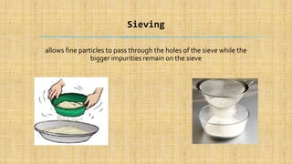Separation of substances class 6 | PPTX