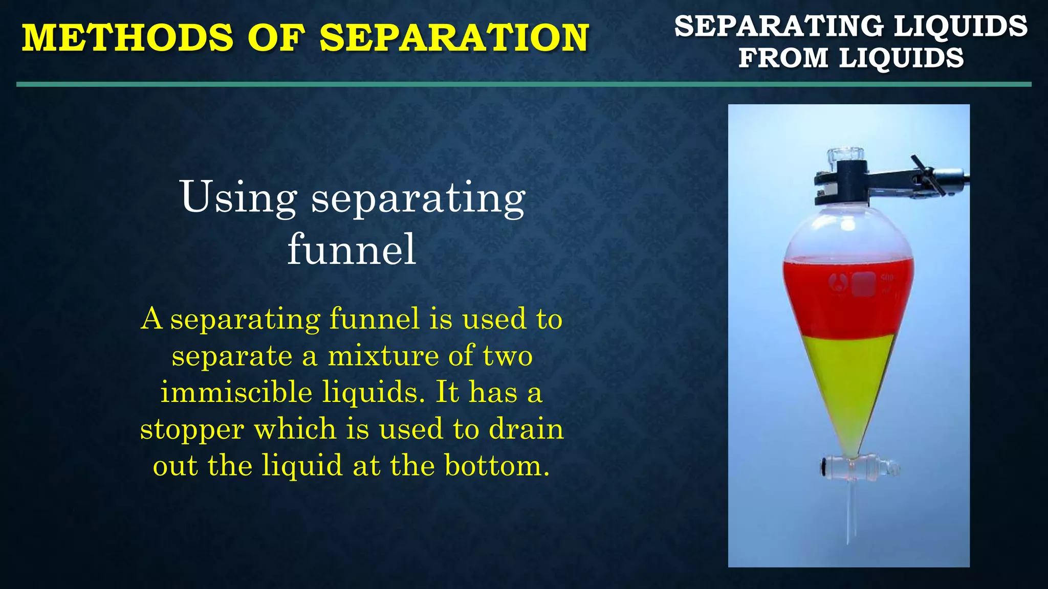 Separation of substances | PPTX
