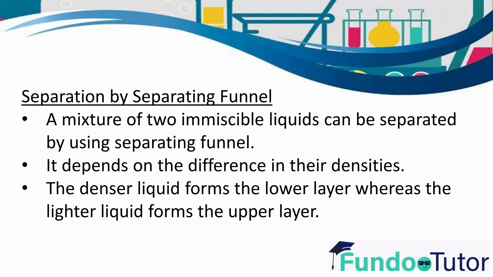 Separation of substances class 9 - khushali thacker | PDF