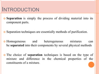 Separation process | PPTX