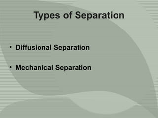 Separation, screening | PPT