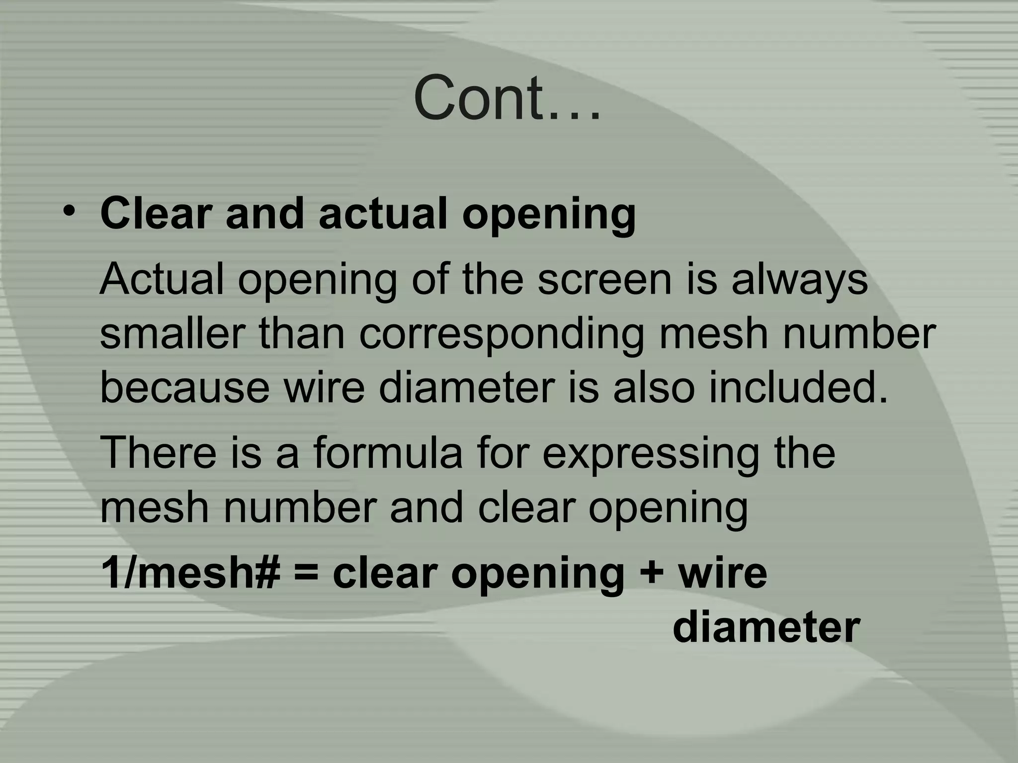 Separation, screening and classification | PPT