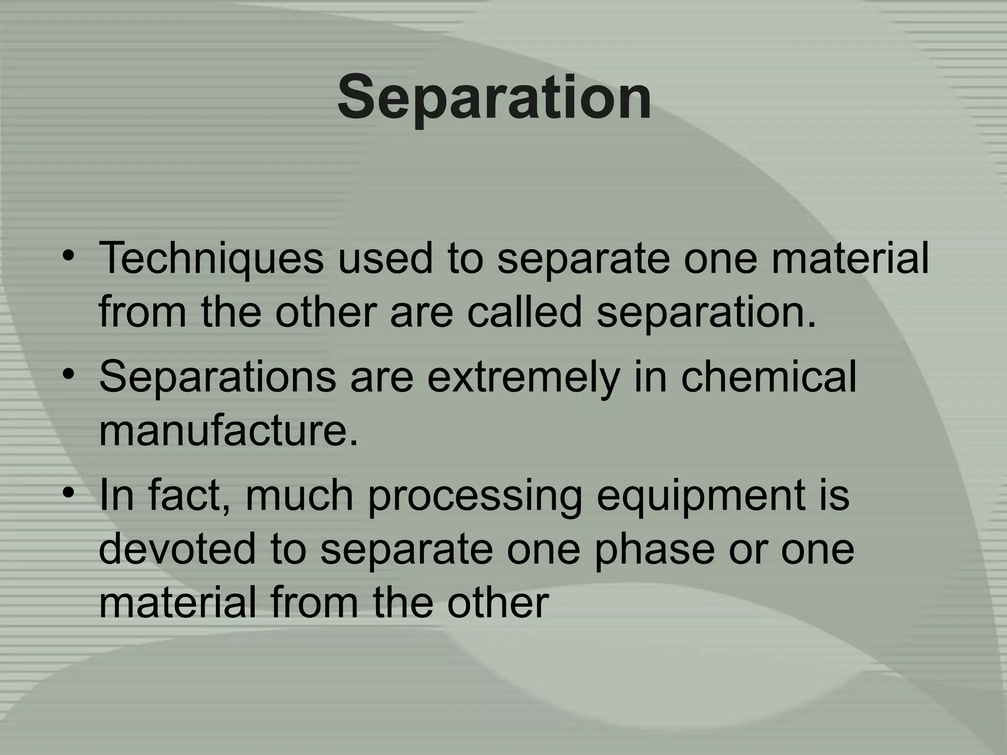 Separation, screening and classification | PPT