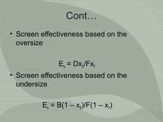 Separation, screening and classification | PPT