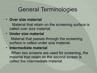 Separation, screening and classification | PPT