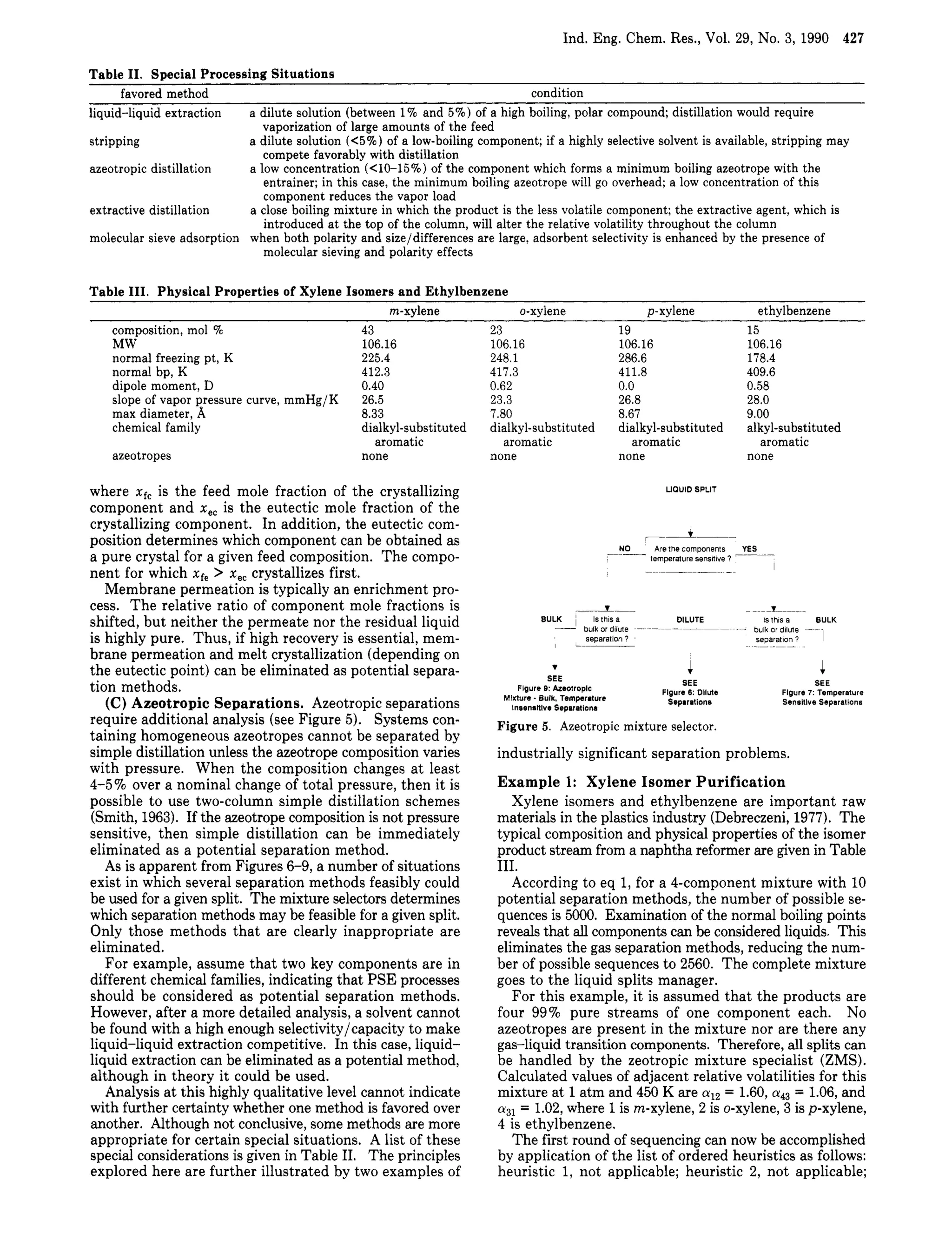 Separation system synthesis liquid mixtures separations | PDF