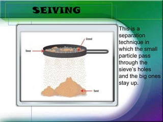 Separation techniques | PPTX