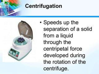 Separation techniques and enterance to chromatography | PPT