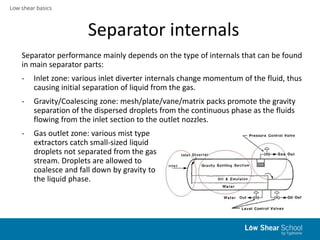Separator sizing and droplet sizes low shear school - 2017 | PDF