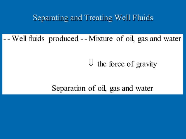 Separation Process on Offshore Topside platform | PPTX | Physics | Science