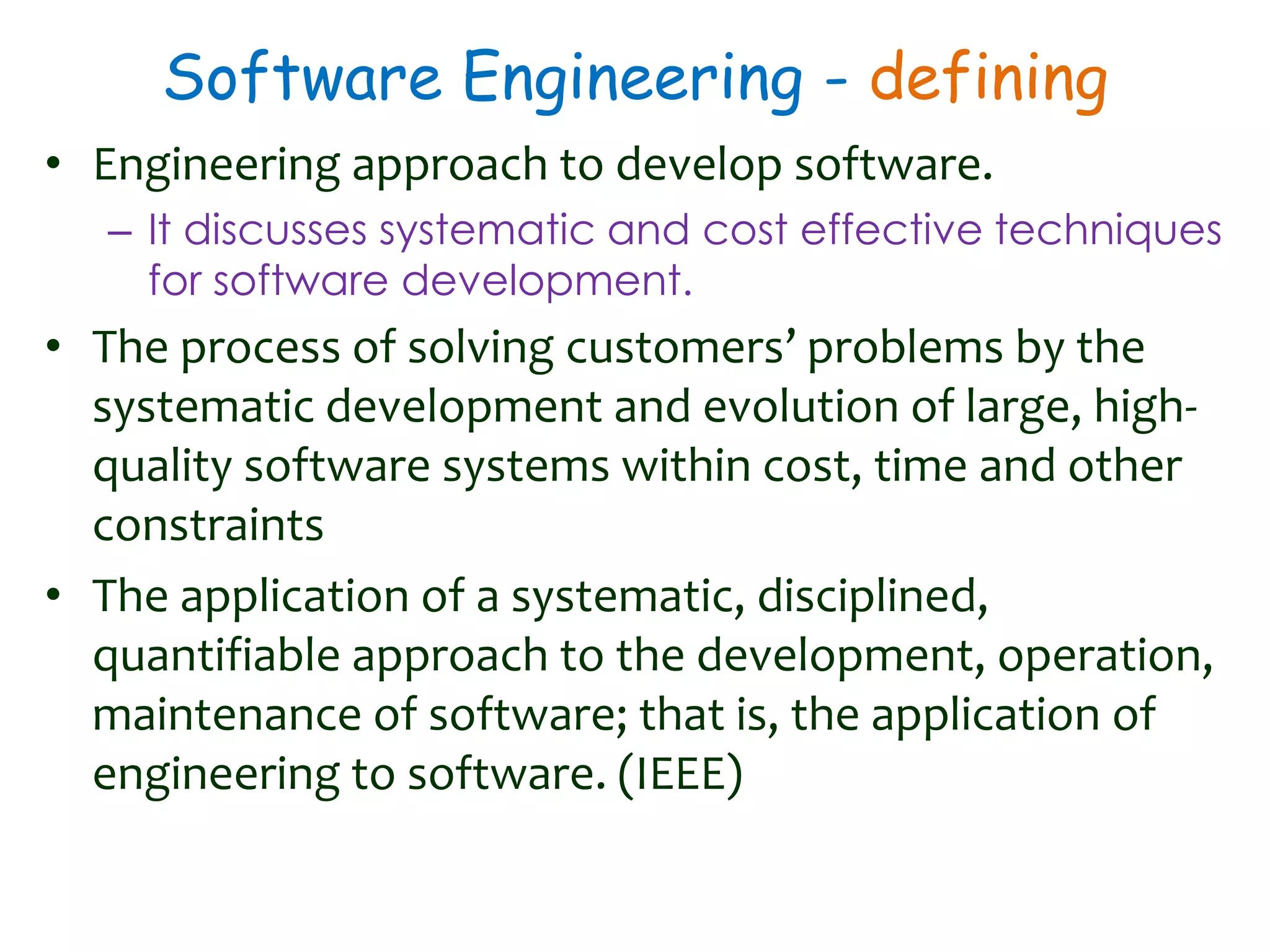 Software Engineering an Introduction | PDF