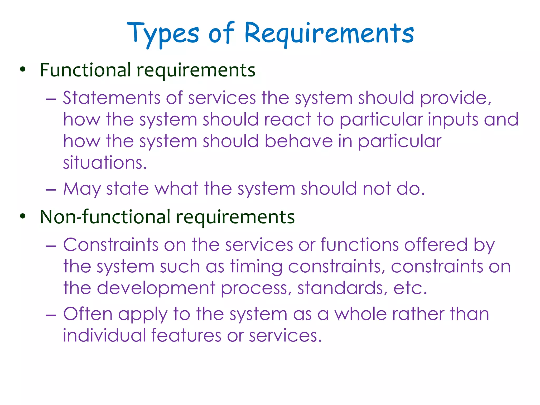Software Engineering : Requirement Analysis & Specification | PDF