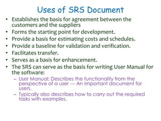 Software Engineering : Requirement Analysis & Specification | PDF