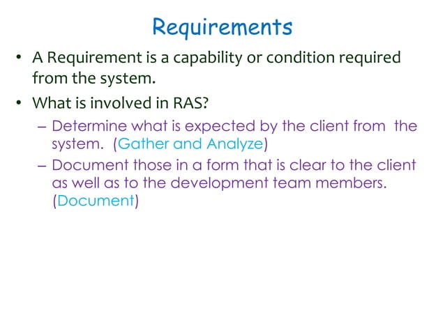 Software Engineering : Requirement Analysis & Specification | PDF