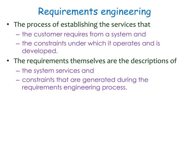 Software Engineering : Requirement Analysis & Specification | PDF