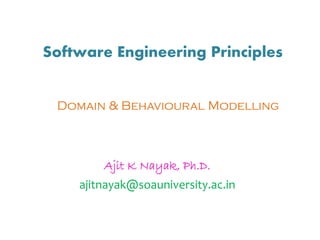 Software Engineering :Behavioral Modelling - I Sequence diagram | PDF