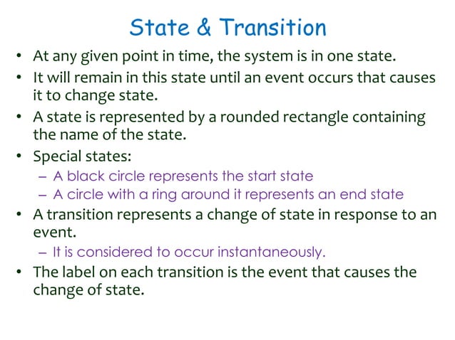 Software Engineering :Behavioral Modelling - II State diagram | PDF