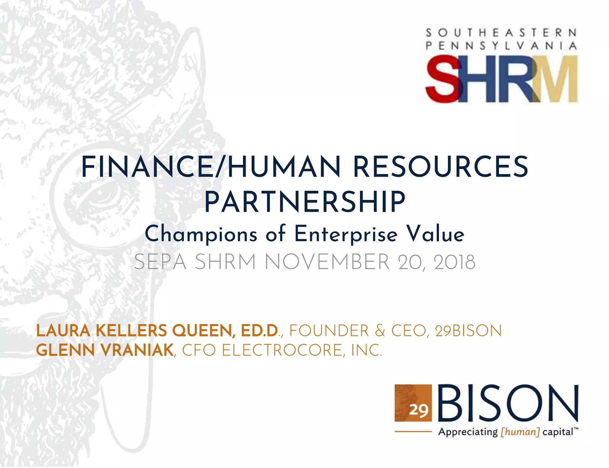 SEPA SHRM: FINANCE/HUMAN RESOURCES PARTNERSHIP | PPT