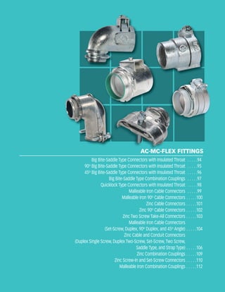 SEPCO Steel Electric Conduit & Cable Fittings - AC MC-FLEX Fittings ...