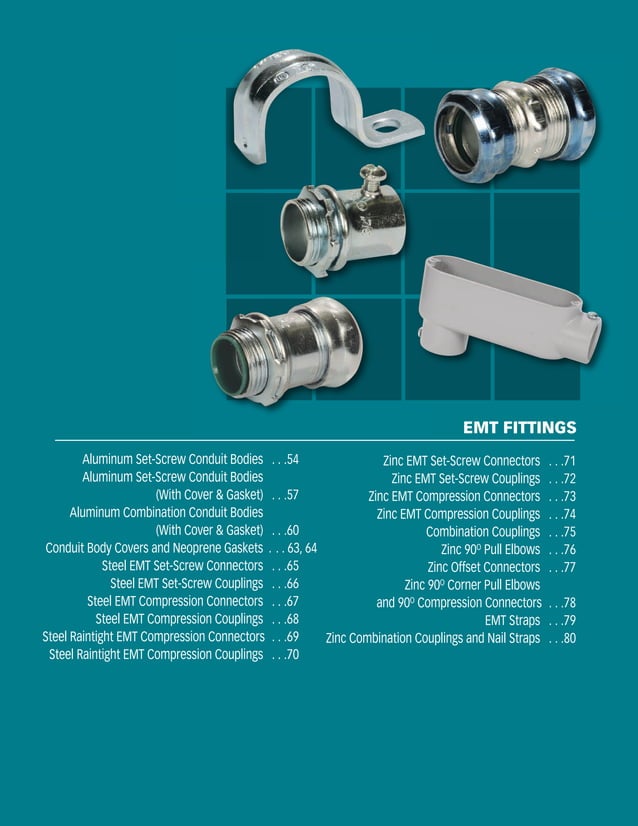 SEPCO Steel Electric Conduit & Cable Fittings - EMT Fititngs | PDF