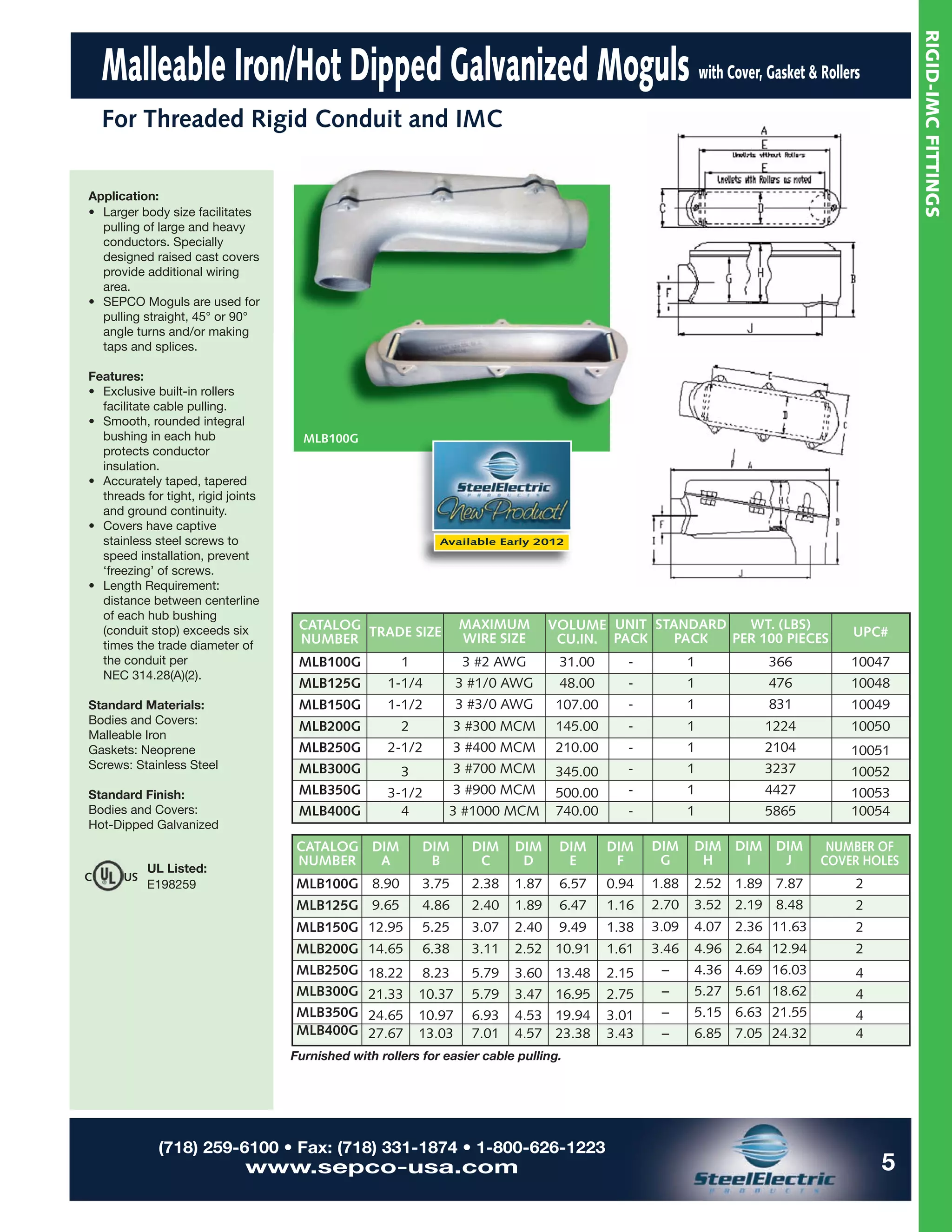 SEPCO Steel Electric Conduit & Cable Fittings - Rigid IMC Fittings | PDF
