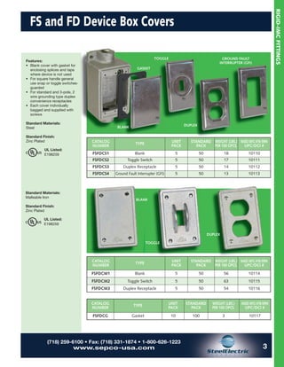 SEPCO Steel Electric Conduit & Cable Fittings - Rigid IMC Fittings | PDF