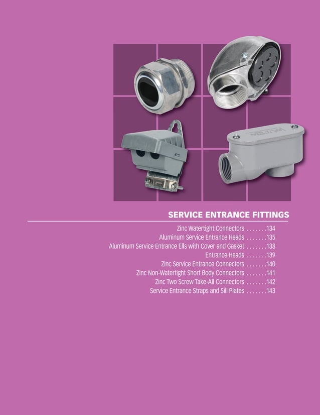 SEPCO Steel Electric Conduit & Cable Fittings - Service Entrance ...