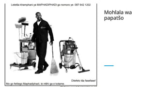 Sepedi presentation papatšo mphato wa lesome | PPTX
