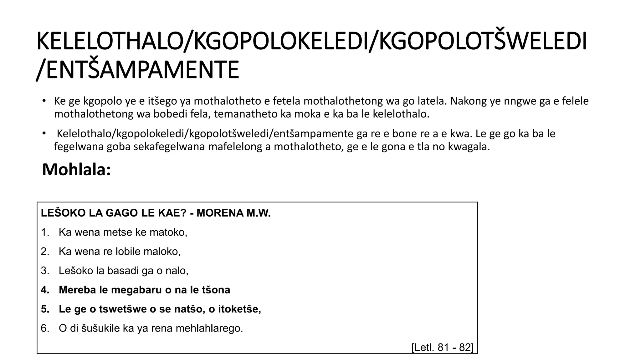 This is Sepedi HL P2 Notes for all Grade, From Grade 10 to matrix | PDF