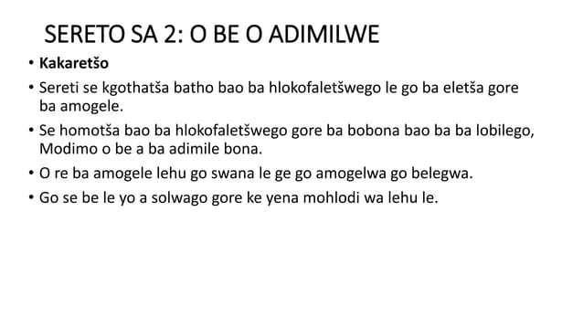 This is Sepedi HL P2 Notes for all Grade, From Grade 10 to matrix | PDF