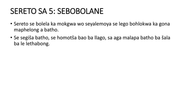 This is Sepedi HL P2 Notes for all Grade, From Grade 10 to matrix | PDF