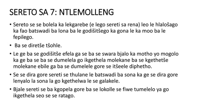 This is Sepedi HL P2 Notes for all Grade, From Grade 10 to matrix | PDF