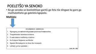 This is Sepedi HL P2 Notes for all Grade, From Grade 10 to matrix | PDF
