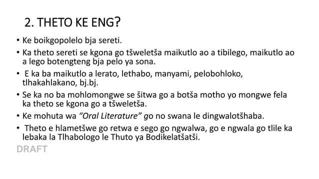 This is Sepedi HL P2 Notes for all Grade, From Grade 10 to matrix | PDF