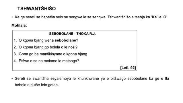 This is Sepedi HL P2 Notes for all Grade, From Grade 10 to matrix | PDF