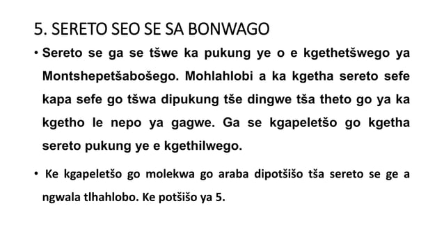 This is Sepedi HL P2 Notes for all Grade, From Grade 10 to matrix | PDF