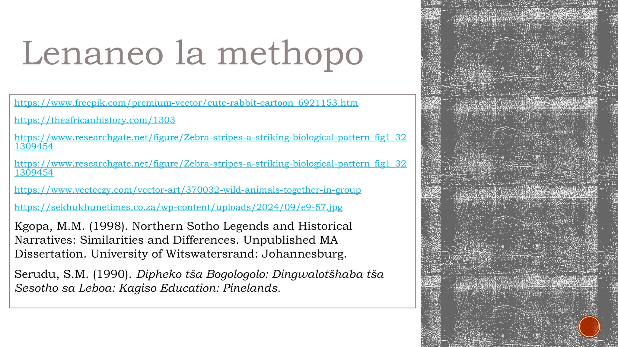 Ntwa ya phiring le ditlhaloso tsa mehuta ya dinonwane le mehlala ya ...