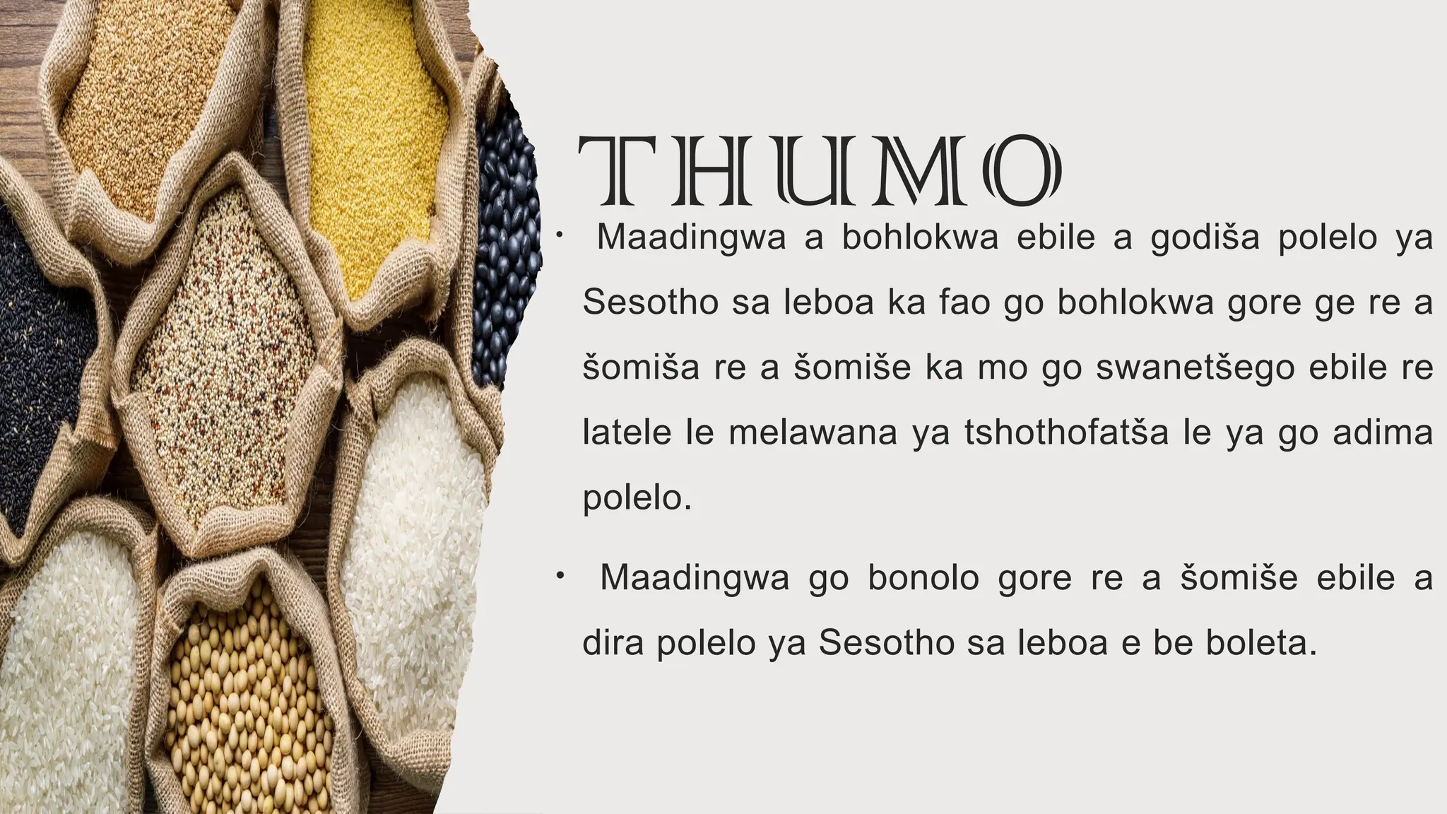 sepedi presentation 3A.pptx Tlhalošo ya maadingwa | PPTX