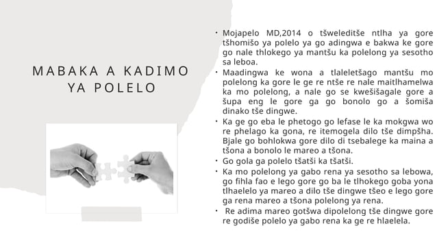 sepedi presentation 3A.pptx Tlhalošo ya maadingwa | PPTX