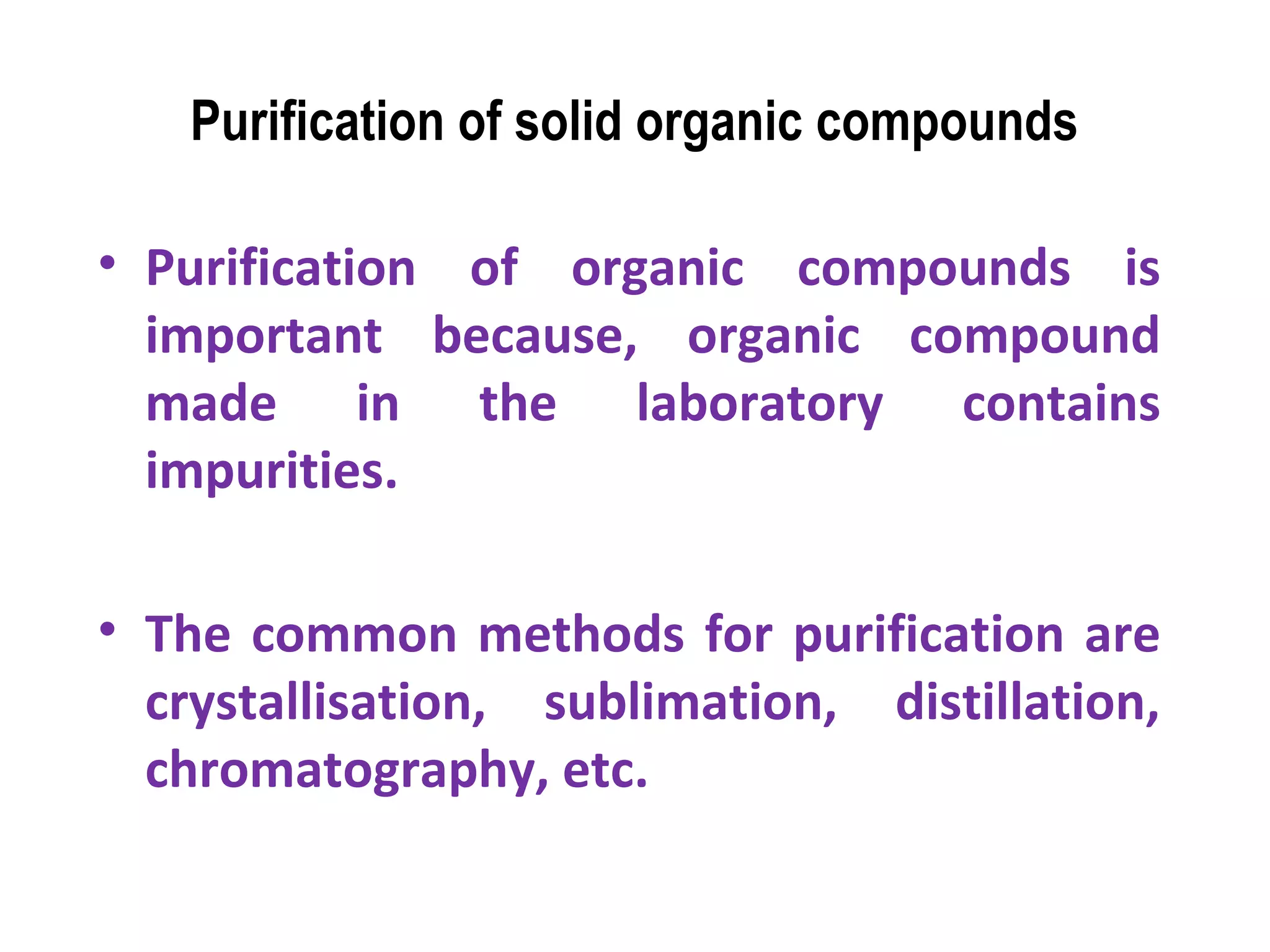 Seperation and purification techniques | PPT | Chemistry | Science