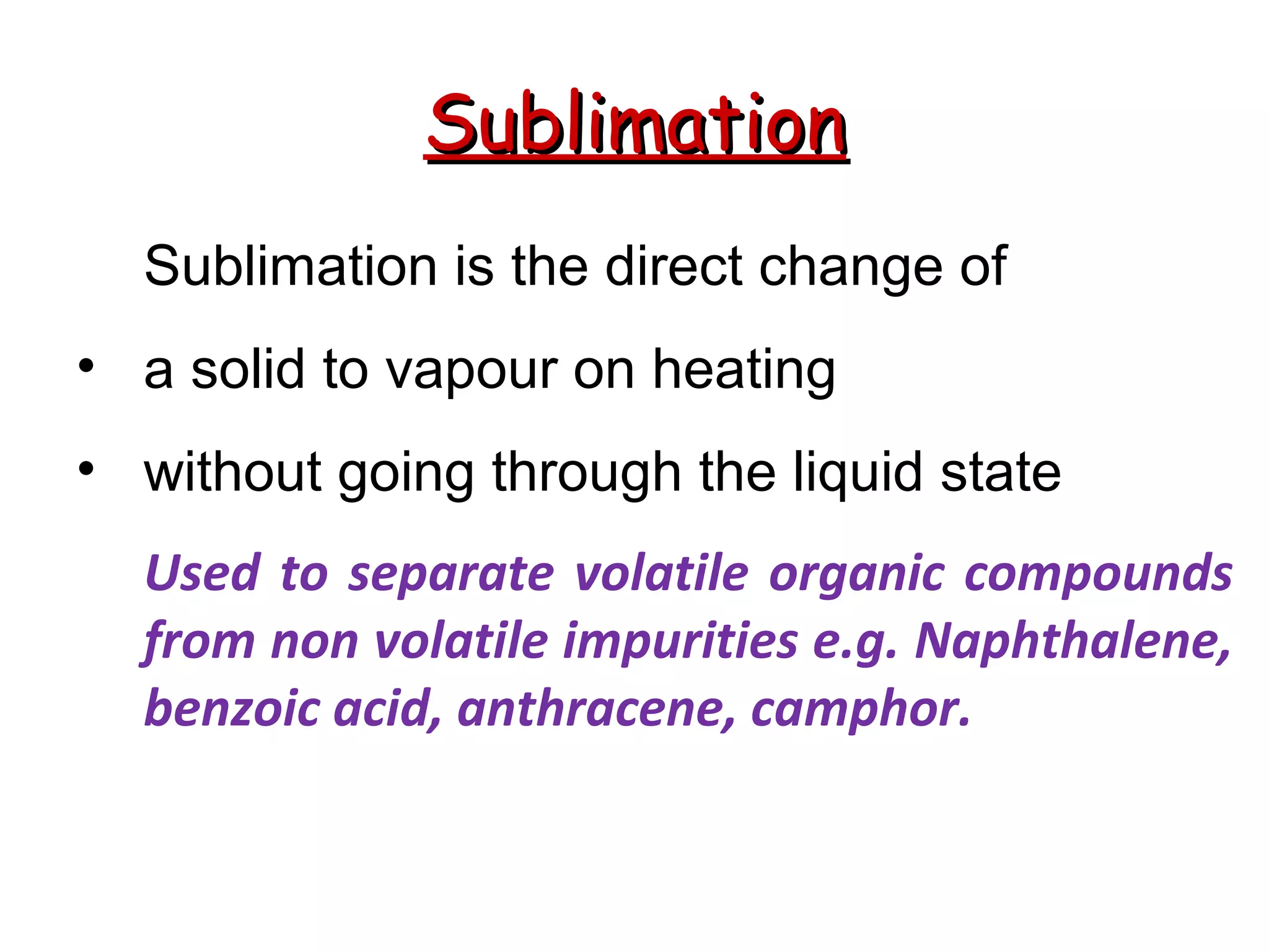 Seperation and purification techniques | PPT