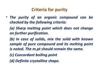 Seperation and purification techniques | PPT